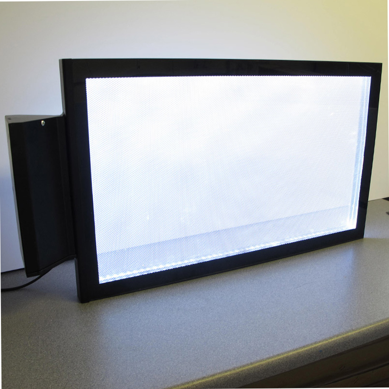 Illuminated Sign Boxes The Vauxhall' Black Metal Light Box